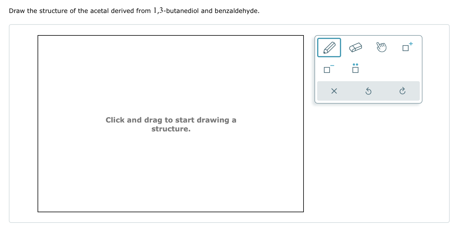 Solved Draw the structure of the acetal derived from | Chegg.com