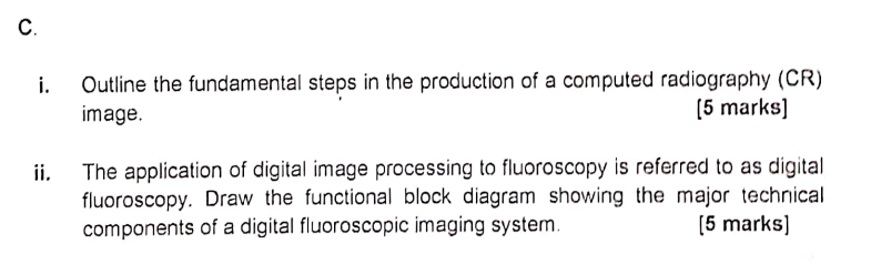 i. Outline the fundamental steps in the production of | Chegg.com