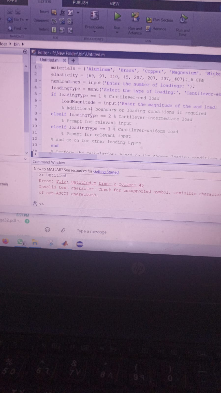 Solved This is Matlab code one if chegg expert write it , | Chegg.com