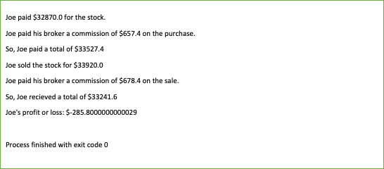 Solved Stock Transaction Problem (Java). Create a java file | Chegg.com