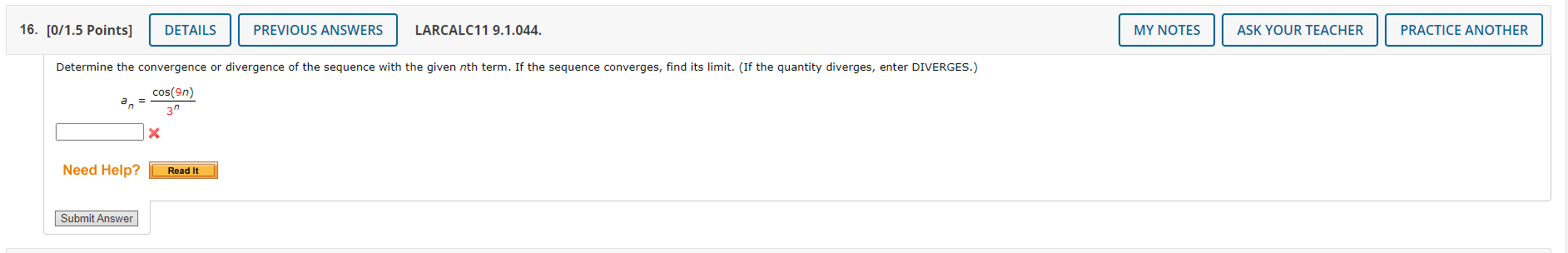Solved Determine the convergence or divergence of the | Chegg.com
