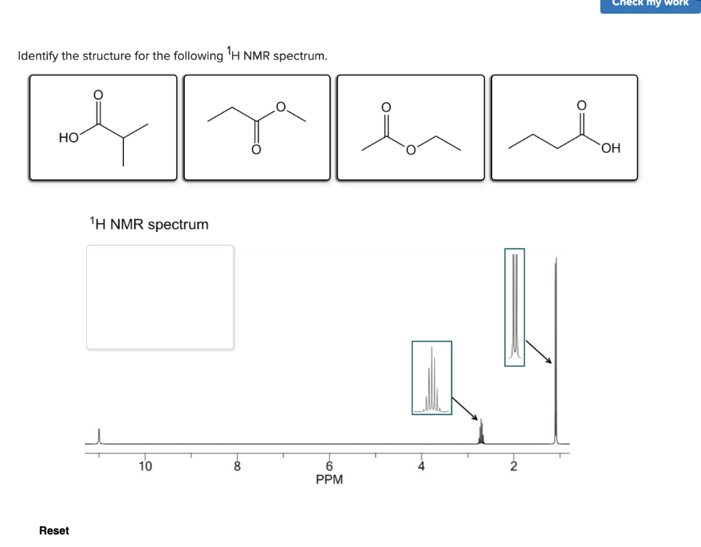 Solved Check My Work Identify The Structure For The Chegg