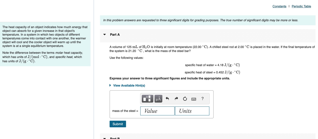 Solved Calorimetry is a method used to measure changes in | Chegg.com