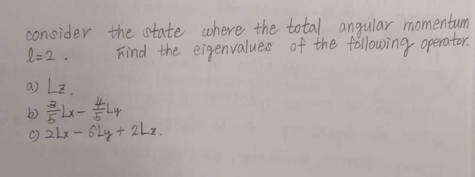 Solved consider the state where the total angular momentum | Chegg.com