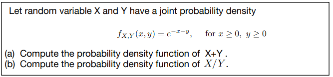 Solved Let random variable X and Y have a joint probability | Chegg.com