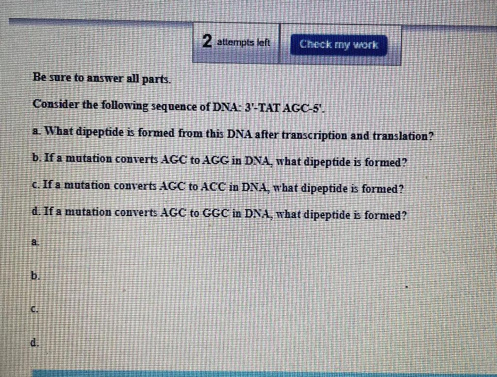 Solved 2 attempts left Check my world Be sure to anstrer all | Chegg.com