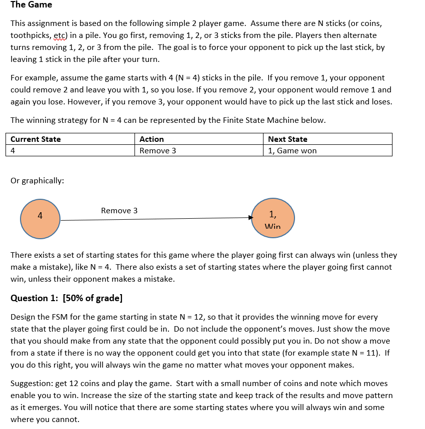 Solved I need to write a Finite State Machine sequence in | Chegg.com