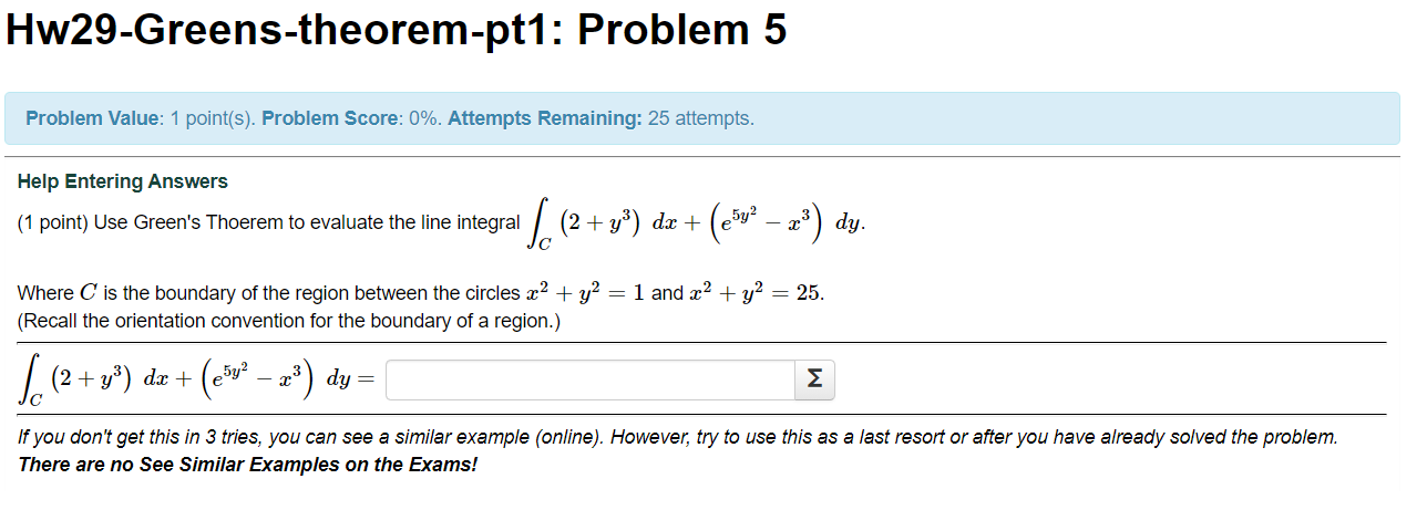 Solved Hw29 Greens Theorem Pt1 Problem 5 Problem Value 1 