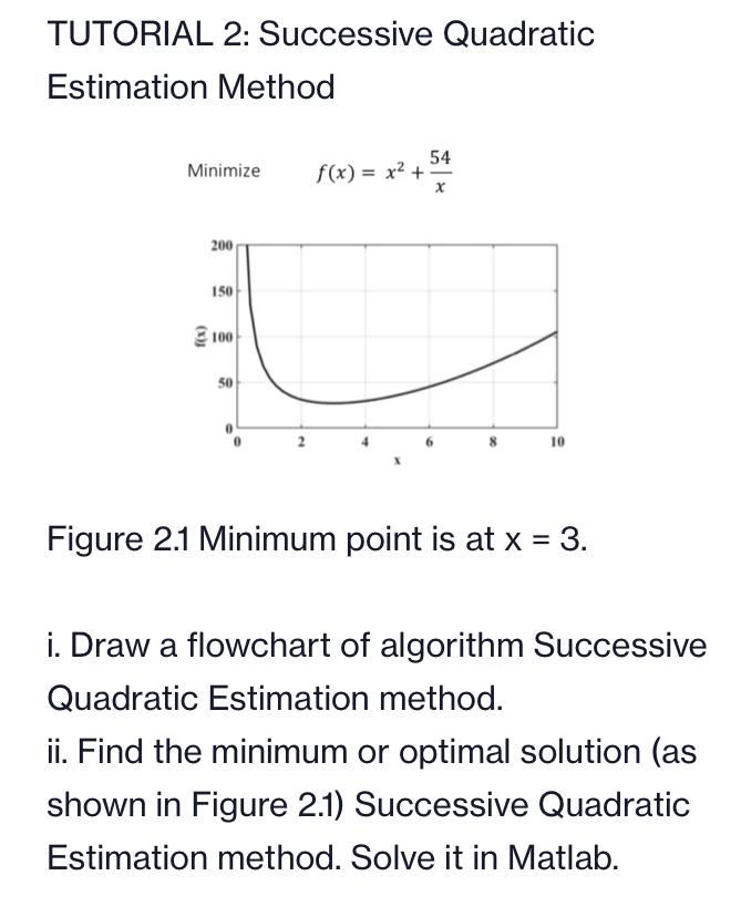 Solved TUTORIAL 2: Successive Quadratic Estimation Method | Chegg.com