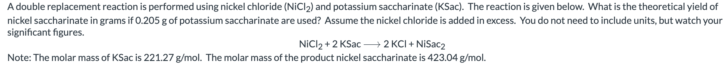 Solved Part 1: Sodium saccharinate is one of the two | Chegg.com