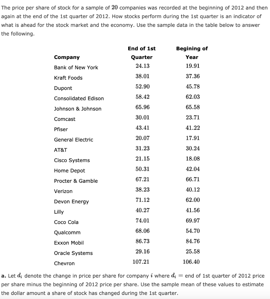 Solved VUSIU Chevron 101.41 a. Let di denote the change in | Chegg.com