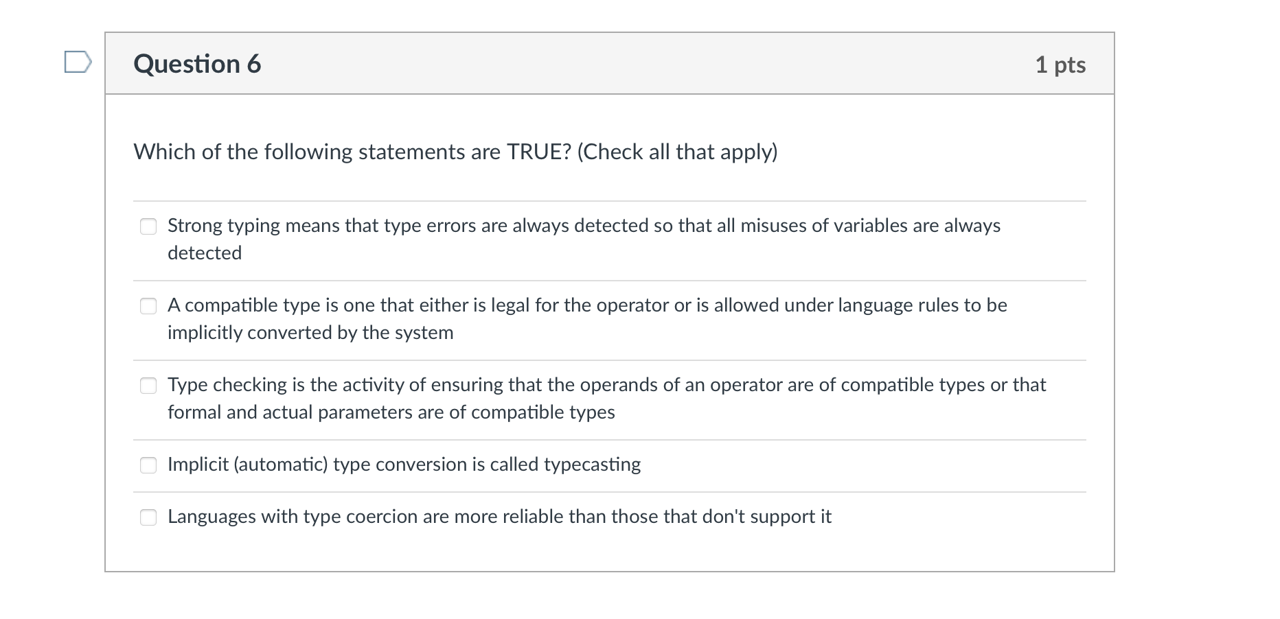Solved Which of the following statements are TRUE? (Check | Chegg.com
