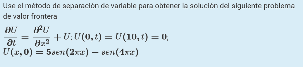 Solved Use the variable separation method to obtain the | Chegg.com