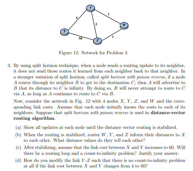 Solved 50 Figure 12: Network for Problem 3. 3. By using | Chegg.com