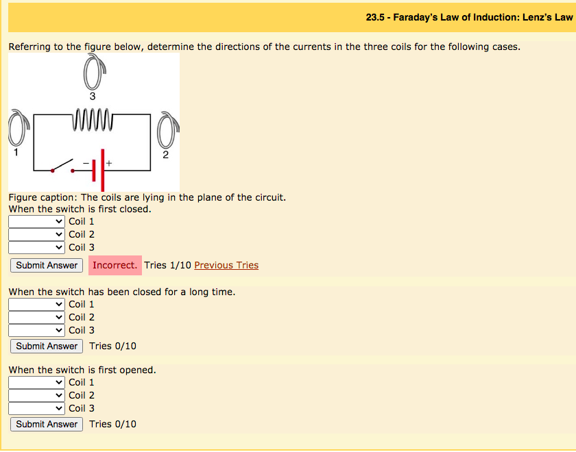 Solved 23.5 - Faraday's Law of Induction: Lenz's Law | Chegg.com