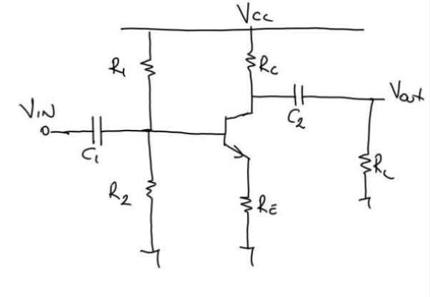 Solved The circuit on the side, VCC = 5V, R1 = 1 MegΩ R2 = | Chegg.com