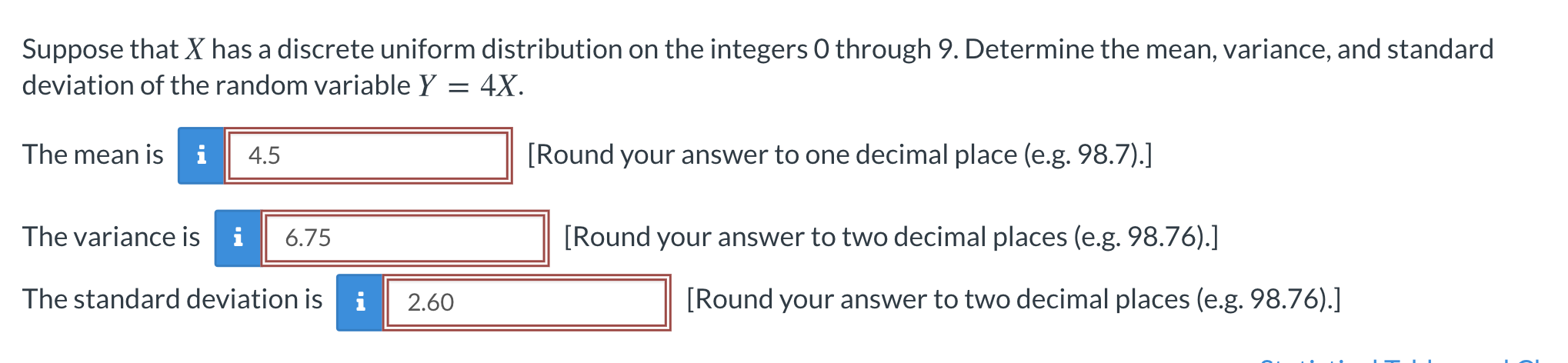 Solved Suppose that X has a discrete uniform distribution on | Chegg.com