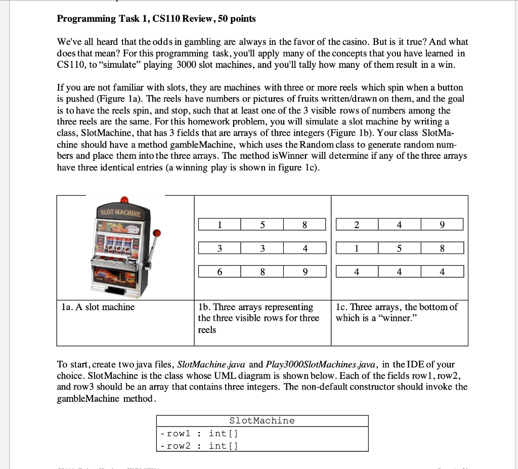 Solved Programming Task 1, CS110 Review, 50 points We've all | Chegg.com