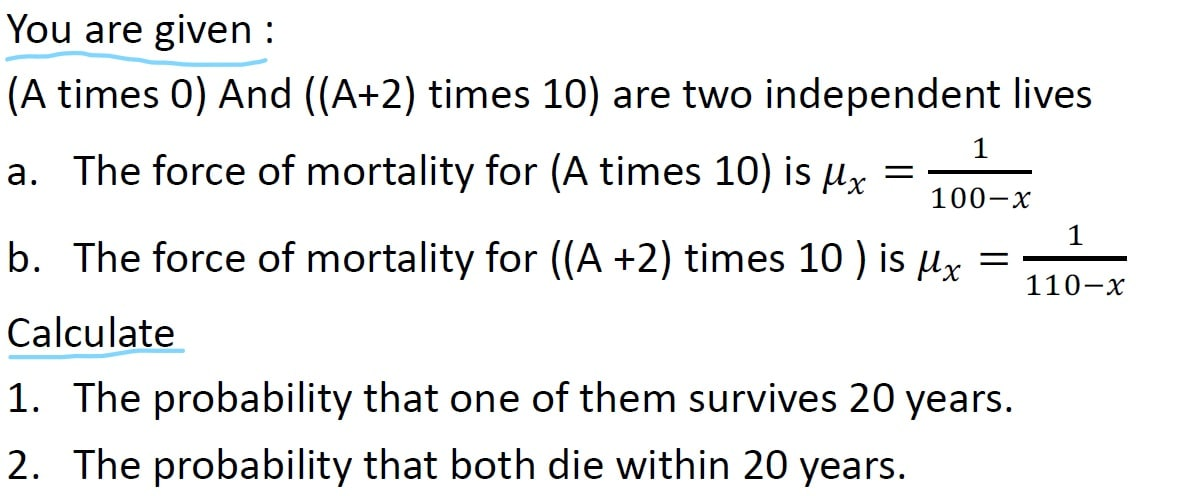 Solved You are given : (A times 0) And ((A+2) times 10) are | Chegg.com