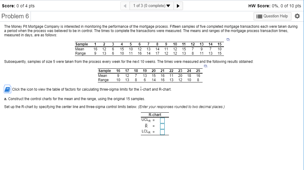 Solved Score: 0 of 4 pts 1 of 3 (0 complete) HW Score: 0%, 0 | Chegg.com