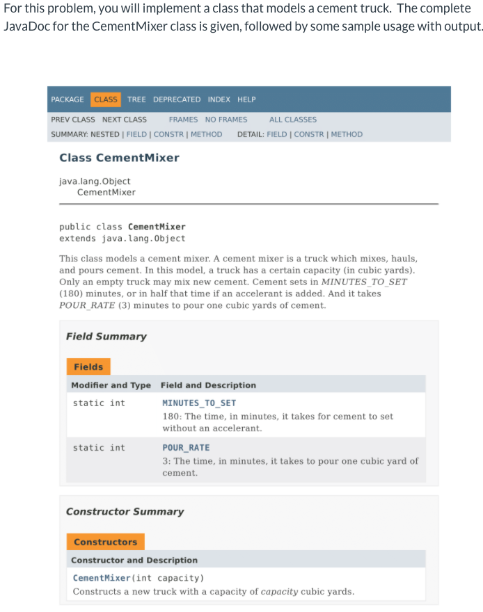 Solved For this problem, you will implement a class that | Chegg.com
