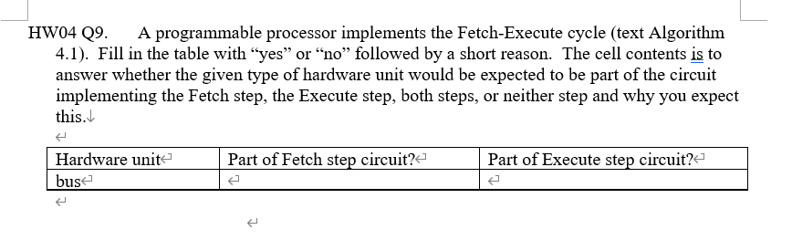 Solved Algorithm 4.1 Repeat forever { Fetch: access the next | Chegg.com
