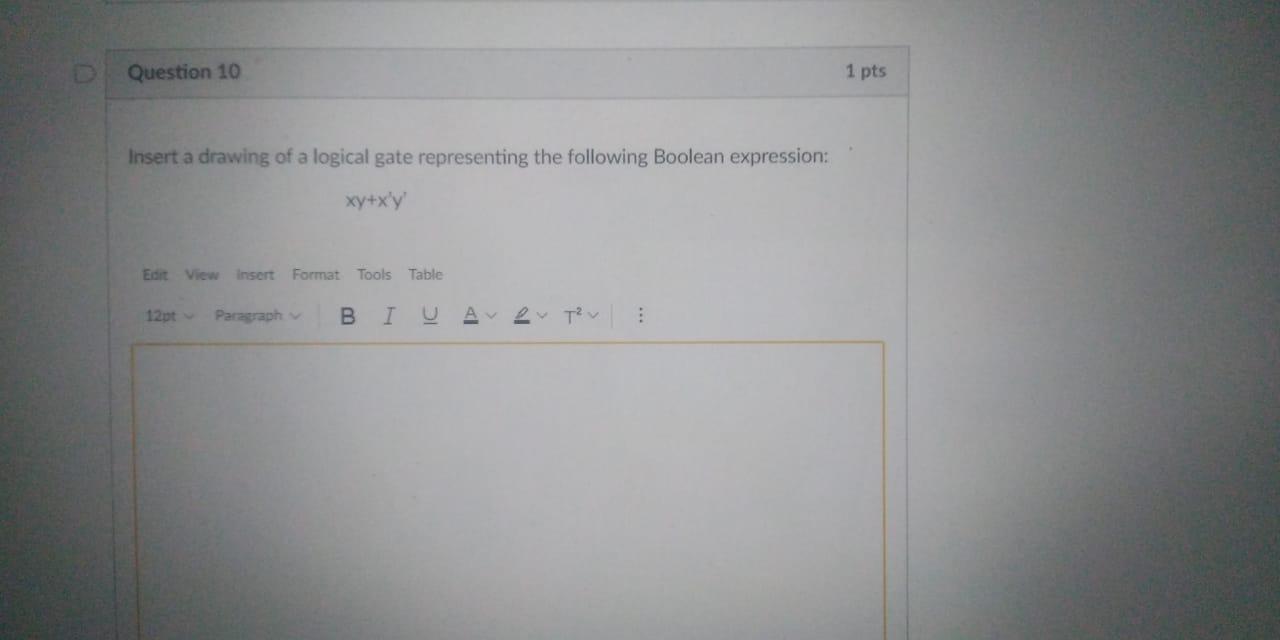 Solved Insert a drawing of a logical gate representing the | Chegg.com