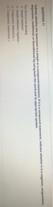 Solved QUESTION 11 Indicate whether the statement is a | Chegg.com