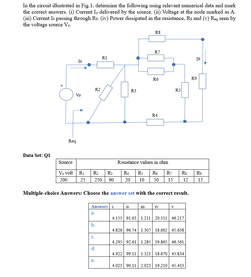 Solved In The Circuit Illustrated In Fig1 Determine The 