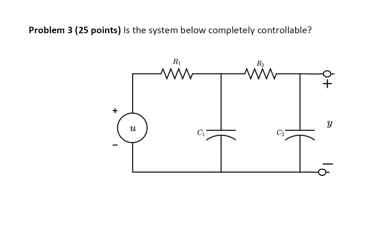 Solved Problem 3 (25 points) Is the system below completely | Chegg.com