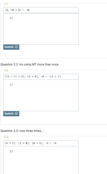 Solved Having trouble with this if you can do 2.1-2.3 it'll | Chegg.com