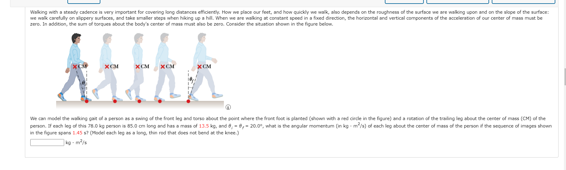 Solved Walking with a steady cadence is very important for | Chegg.com
