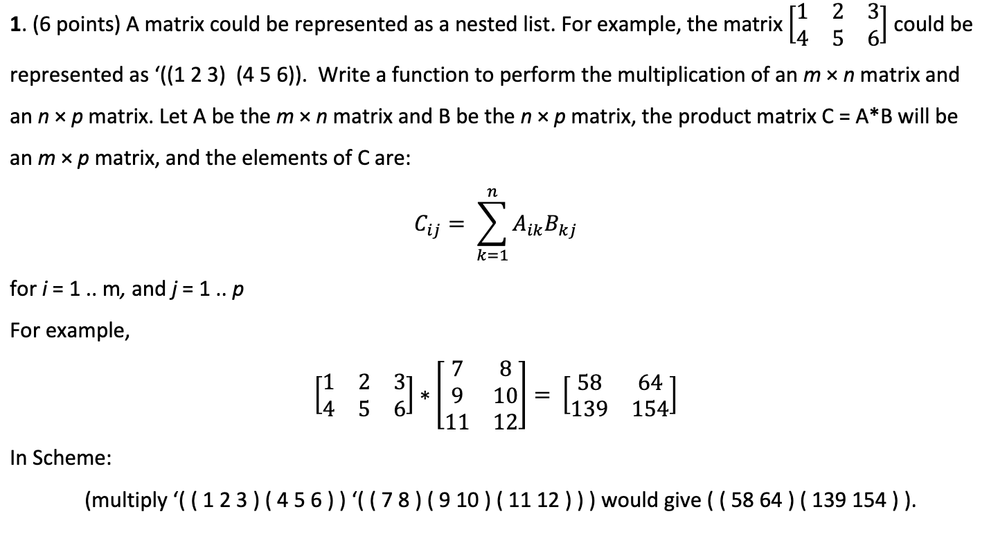 Solved Please Use Scheme to program!!!!! Do not use c, c++ , | Chegg.com