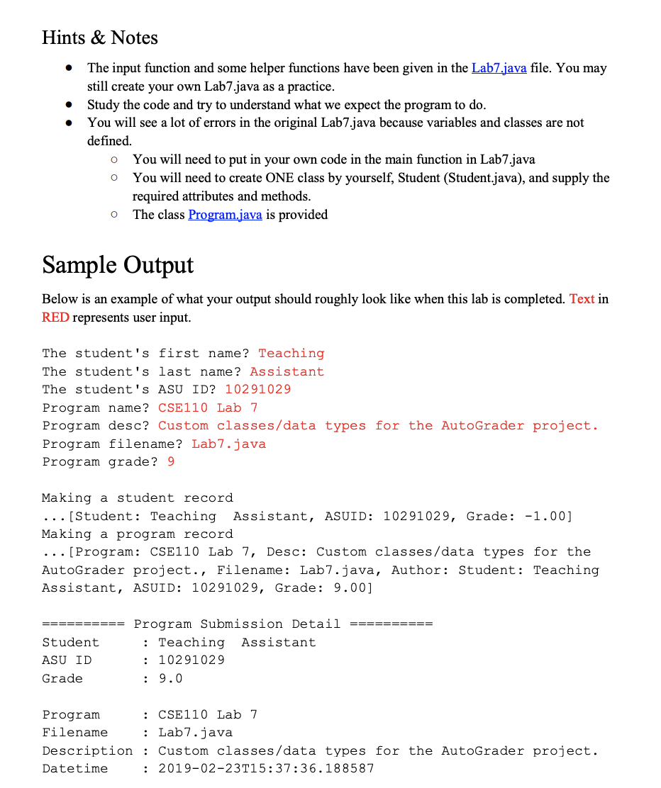 Solved Lab Topics . • Designing a Class and using Objects | Chegg.com