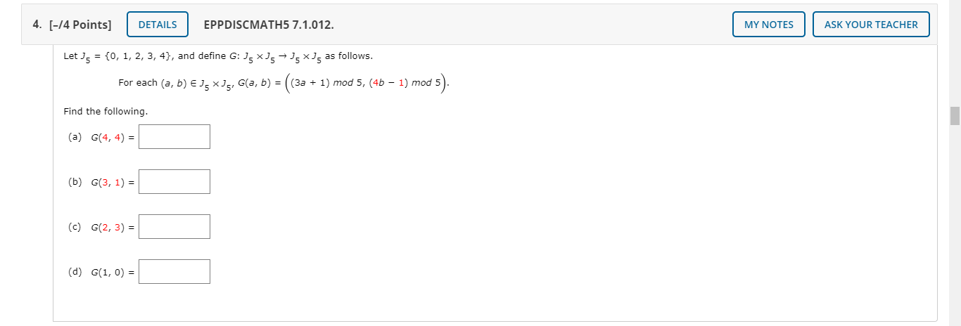 Solved 4. [-14 Points] DETAILS EPPDISCMATH5 7.1.012. MY | Chegg.com