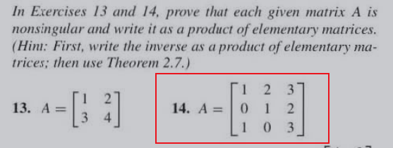 Solved In Exercises 13 and 14, prove that each given matrix | Chegg.com