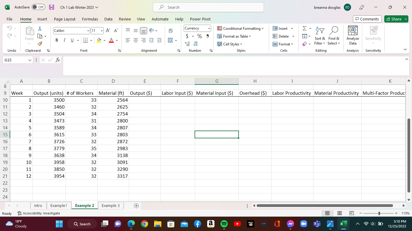 Solved The weekly output of a fabrication process is shown | Chegg.com