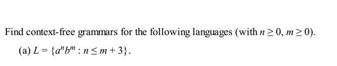 Solved Find context-free grammars for the following | Chegg.com