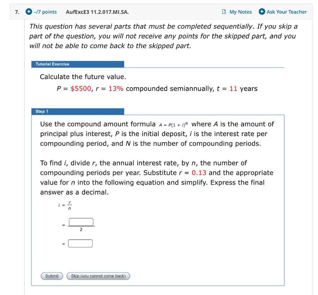 Solved Use the compound amount formula A = P(1 + i)N where A | Chegg.com