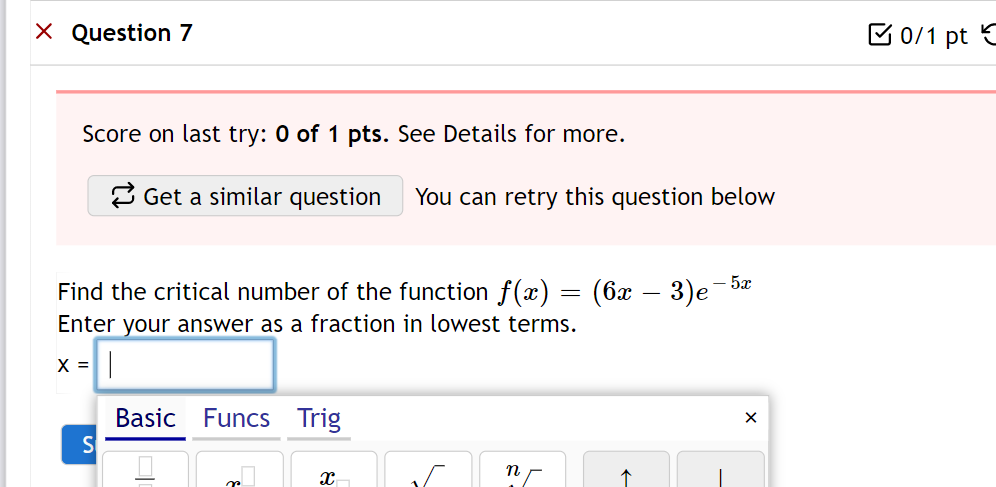 Solved Score on last try: 0 of 1 pts. See Details for more. | Chegg.com