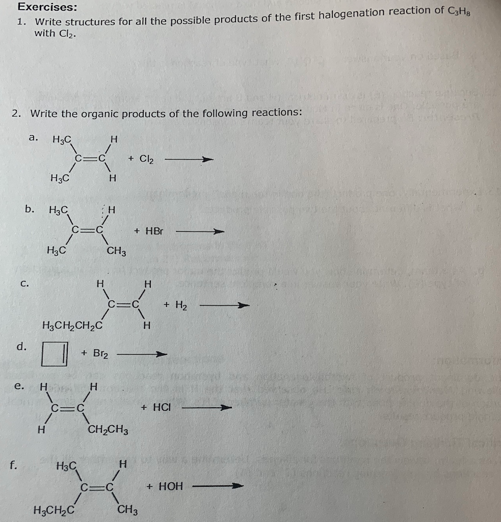 Solved Exercises 1 Write Structures For All The Possible 8104