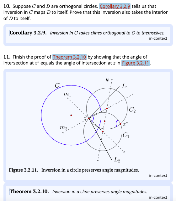 Solved 10. Suppose C and D are orthogonal circles. Corollary | Chegg.com
