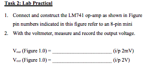 Solved b) Noninverting Op-Amp Circuit i. Design and simulate | Chegg.com