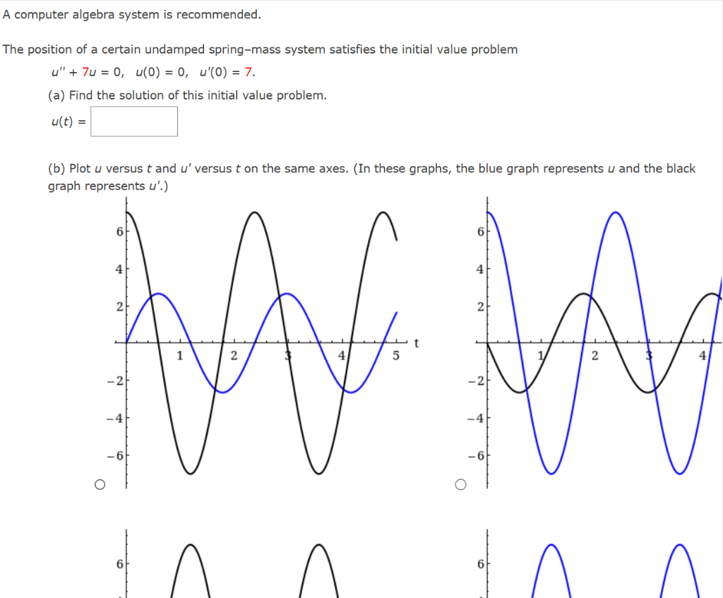 Solved A computer algebra system is recommended. The | Chegg.com
