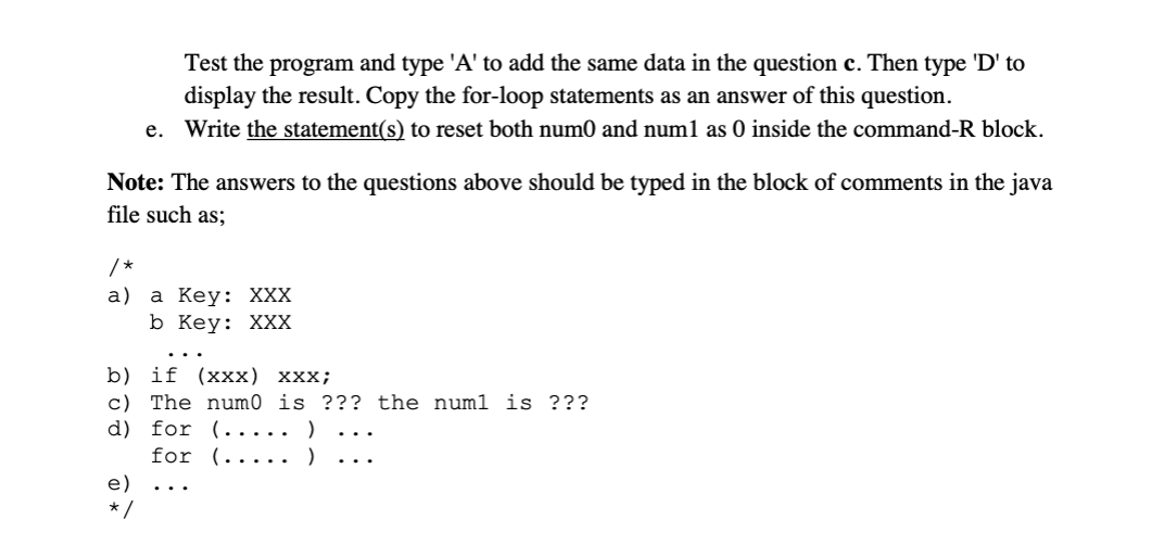 Solved Topics Loops (Chapter 4) Use the following | Chegg.com