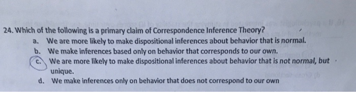 Solved 24. Which of the following is a primary claim of | Chegg.com