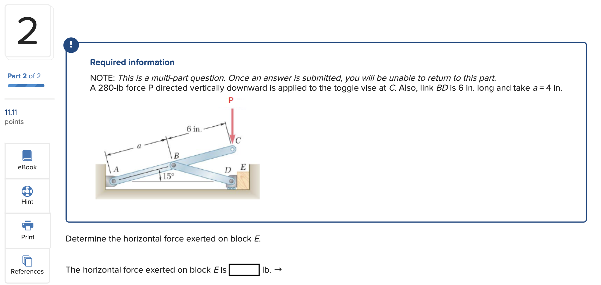 Solved 1 Part 1 of 2 Required information NOTE: This is a | Chegg.com
