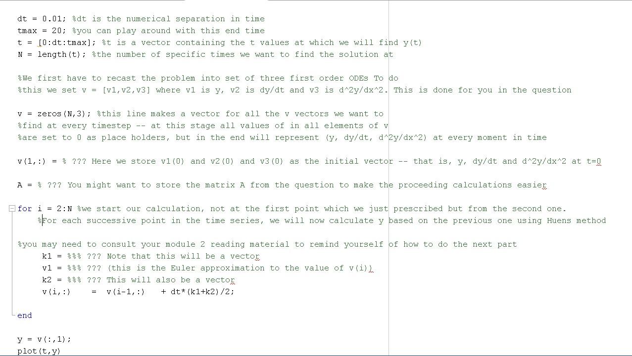 Solved 3. In this question we consider a third order ODE | Chegg.com