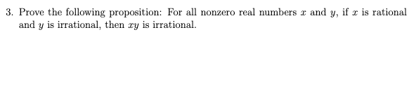 Solved 3. Prove the following proposition: For all nonzero | Chegg.com