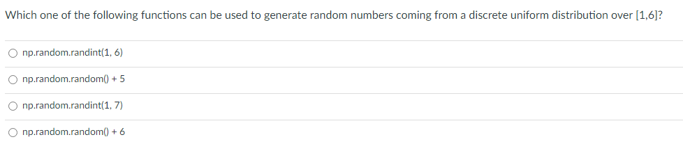 Solved Which one of the following Python functions can be | Chegg.com